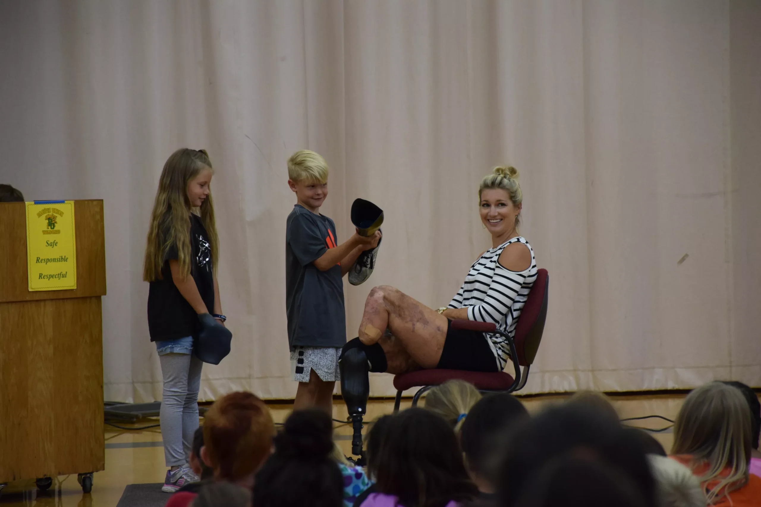 EHS Alum, Mother, Triple Amputee Wendi Locatelli Inspires Students