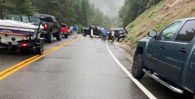 Traffic Backing Up on 299 After Head-On Crash