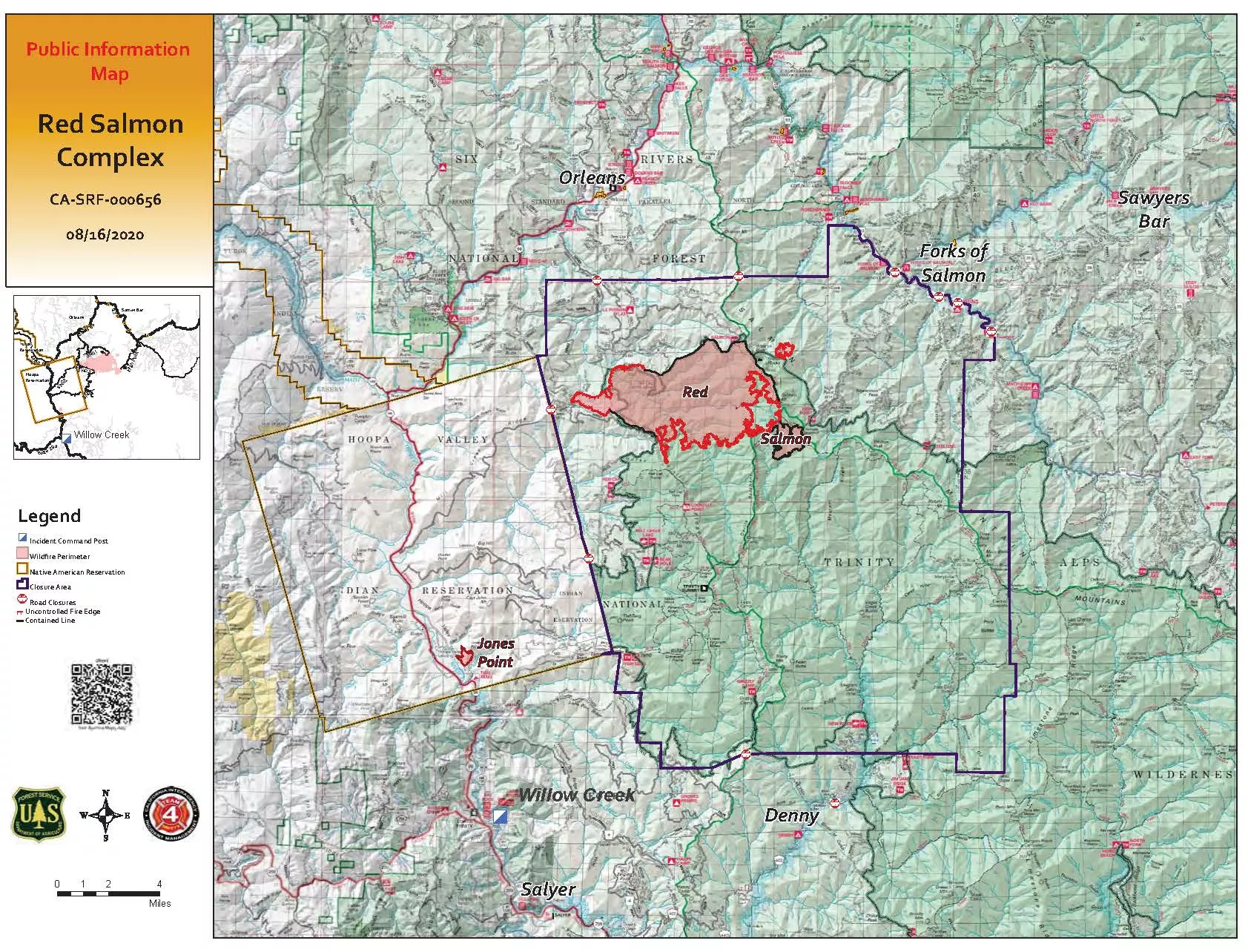 Red Salmon Fire Update - Now Over 12,000 Acres